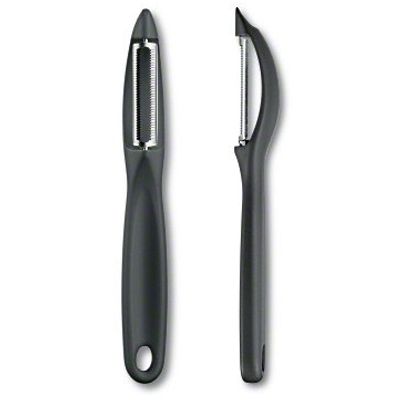 VICTORINOX UNIVERSAL PEELER BLACK SERRATED BLADE DOUBLE EDGE